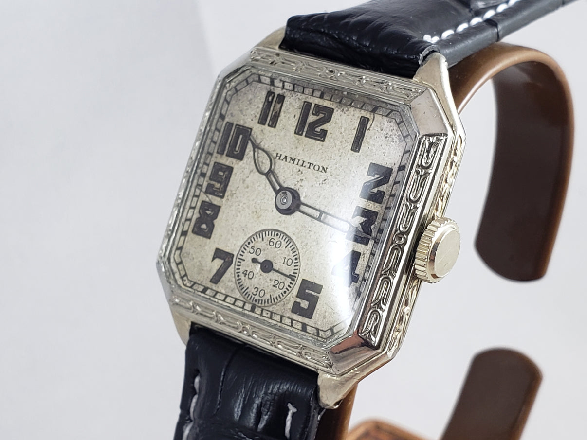 1927 Hamilton Square Cut Corner Engraved – Wolfe Vintage Watches