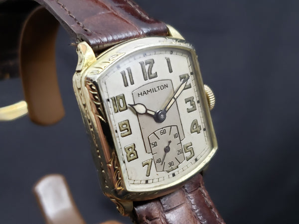 1927 Hamilton Tonneau Engraved – Wolfe Vintage Watches