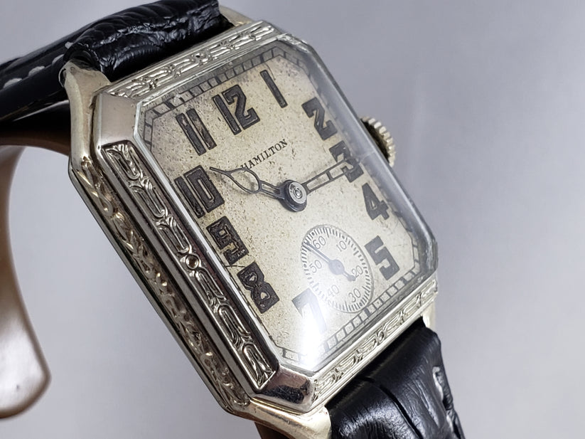 1927 Hamilton Square Cut Corner Engraved — Restored & Serviced | WVW ...